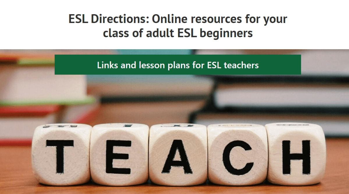 ESL Directions – Online lesson plans and other resources for your class ...
